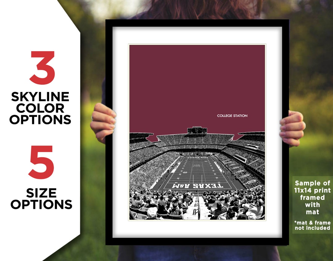 KYLE FIELD College Station, Texas Photo Picture Football Skyline Poster ...