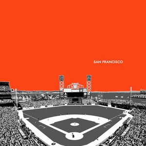 ORACLE PARK Photo Picture San Francisco GIANTS Baseball Skyline Poster ...