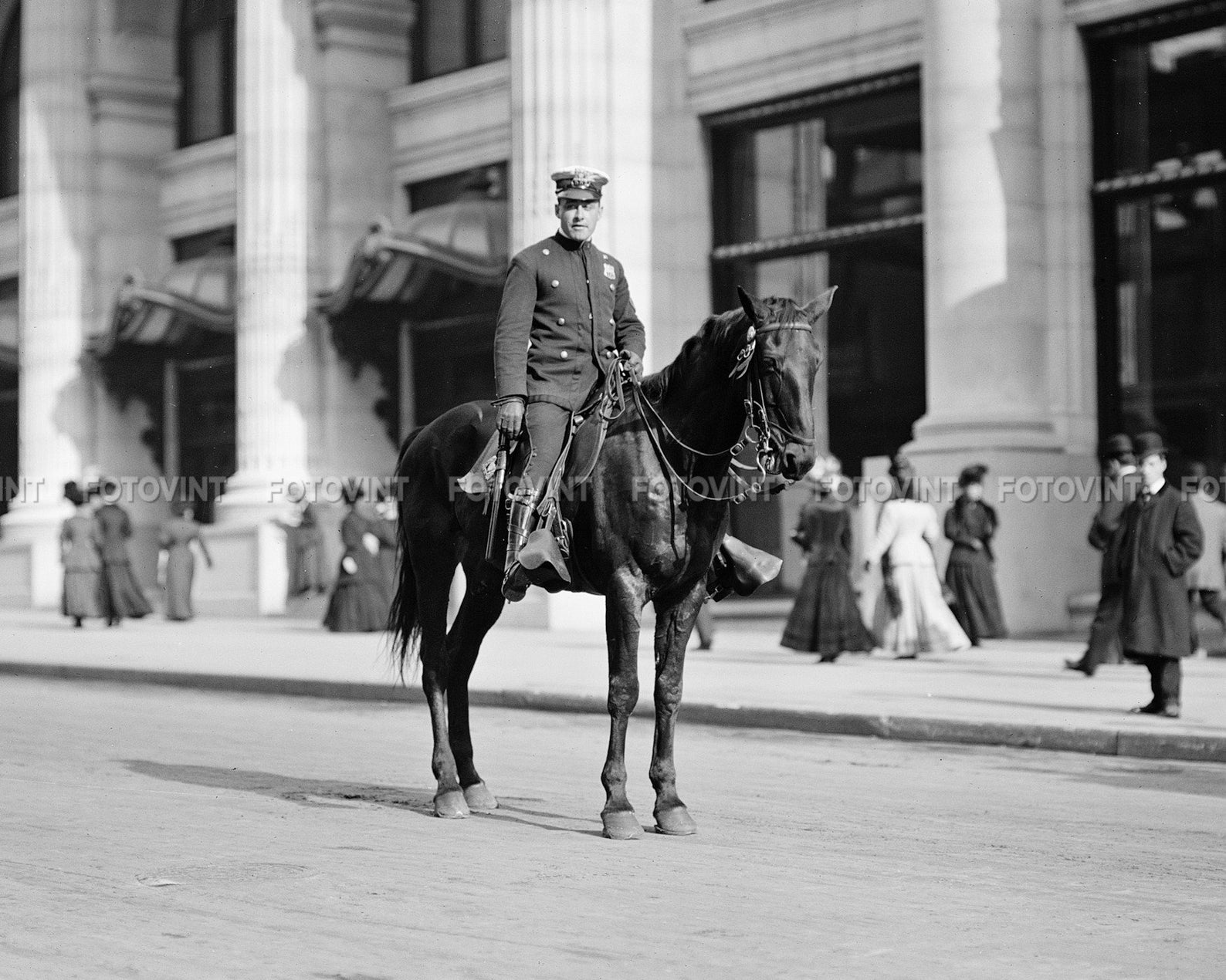1910 NYPD Mounted POLICE OFFICER Photo Picture Vintage New | Etsy