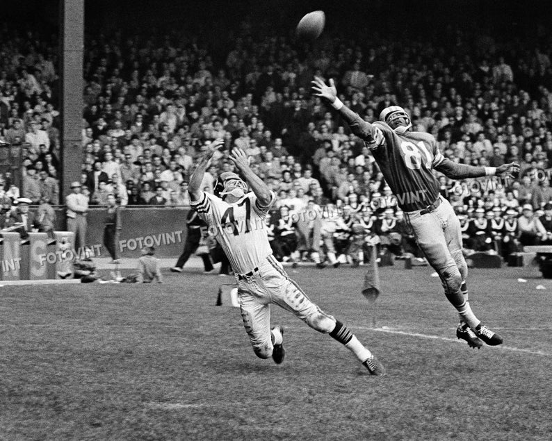 JOHNNY MORRIS Photo Picture 1960s Chicago BEARS Vintage Football ...