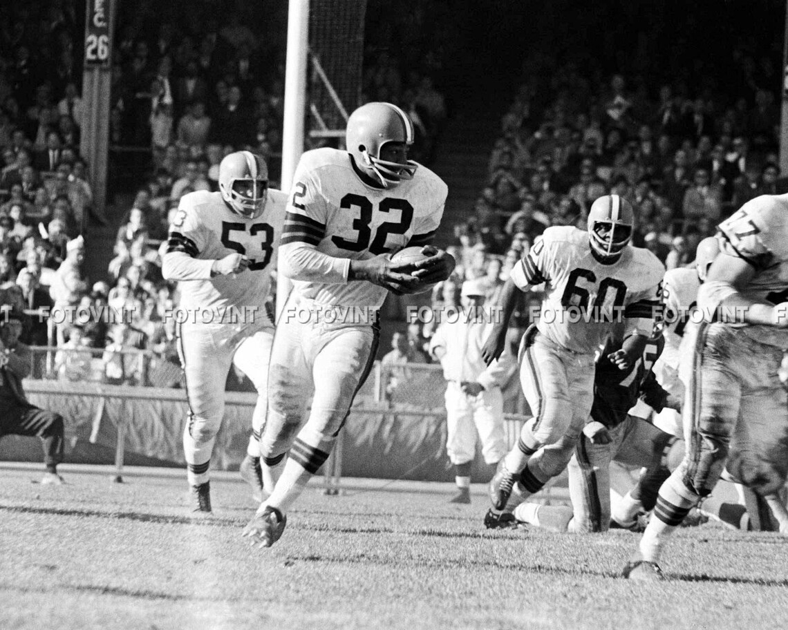 JIM BROWN Photo Picture CLEVELAND Browns Football Vintage | Etsy