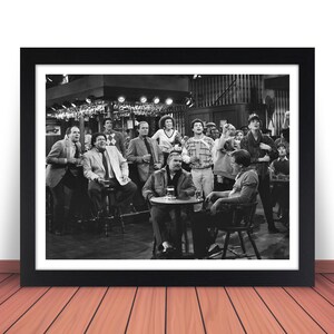 Framed CHEERS Bar Scene Photo Picture (sam, Frasier, Norm, Cliff, Woody ...