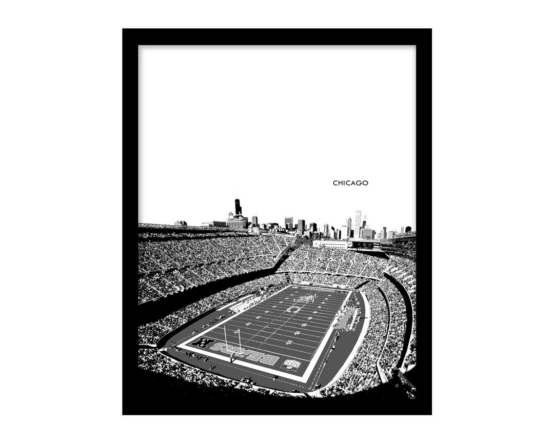 SOLDIER FIELD Framed Stadium Photo Picture CHICAGO Bears Football ...