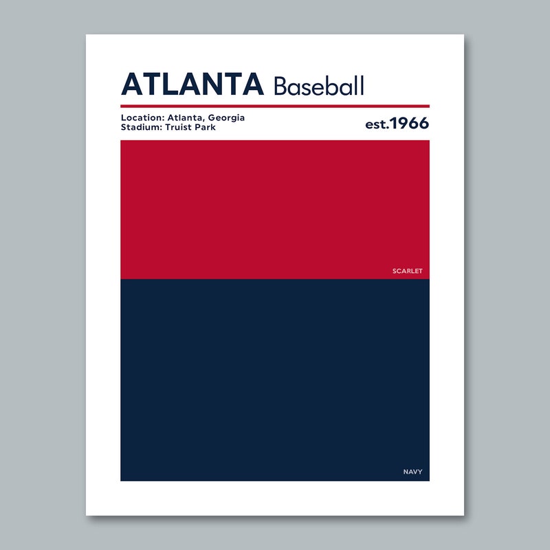Atlanta Braves Shirt - Etsy