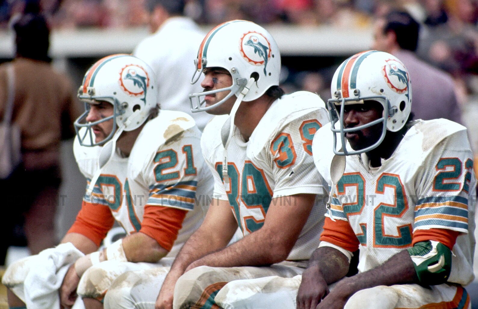 Jim Kiick Larry Csonka Mercury Morris MIAMI DOLPHINS Photo | Etsy