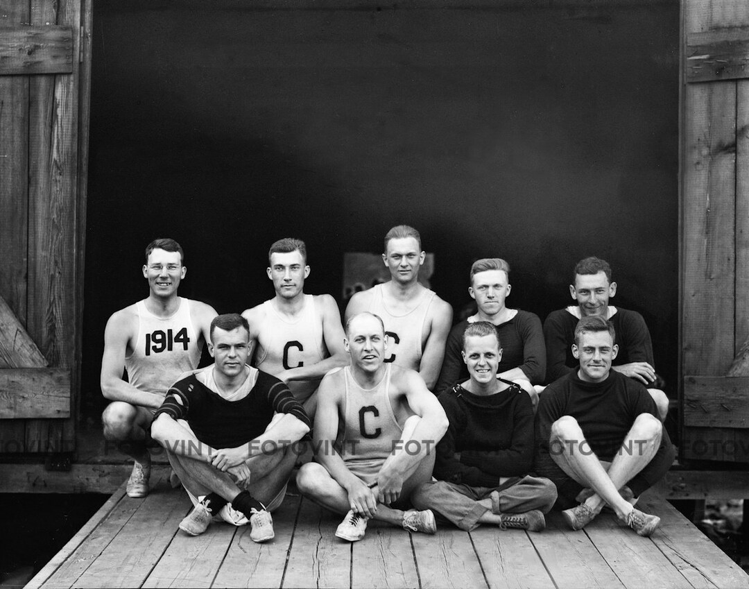 1912 CORNELL ROWING TEAM Crew Photo Picture Nautical Art Photograph ...
