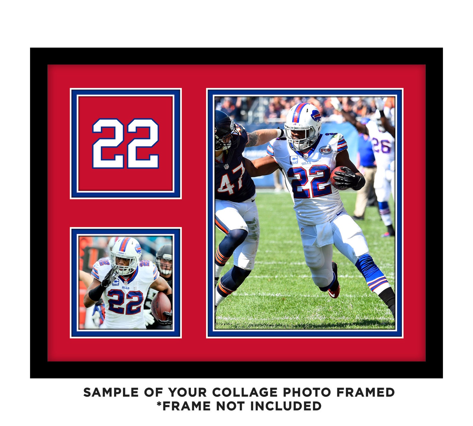FRED JACKSON Collage Photo BUFFALO Bills Picture Poster Football Print ...