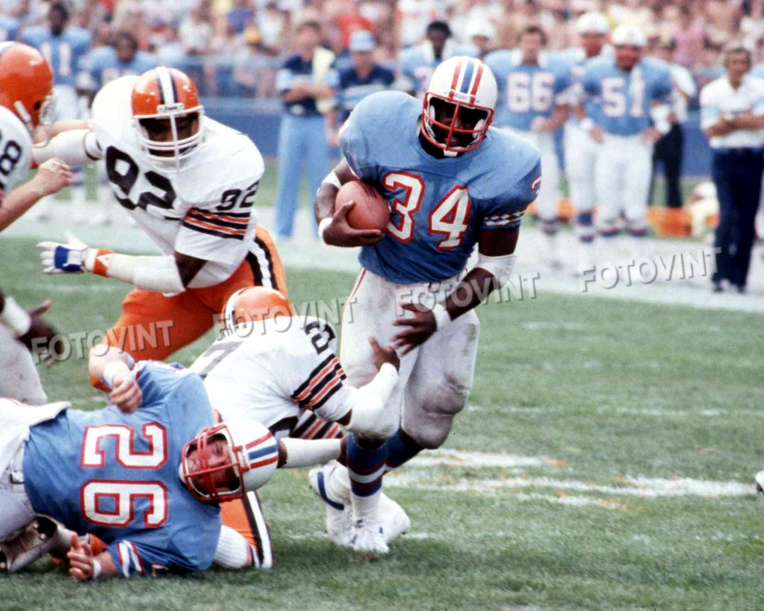 EARL CAMPBELL Photo Picture Houston OILERS Football Photograph Print ...