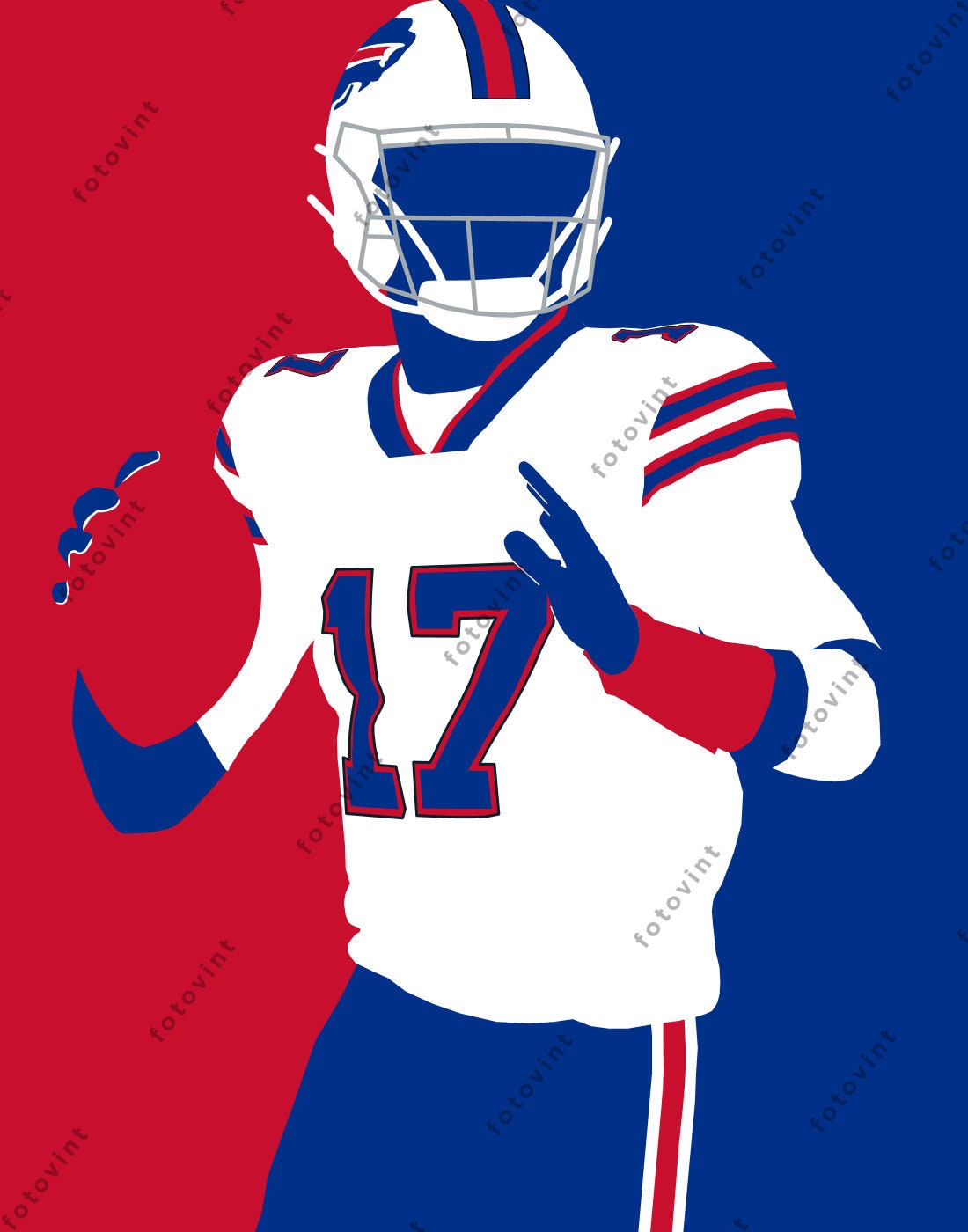 JOSH ALLEN Photo Picture BUFFALO Bills Football Sports Player Art Print ...