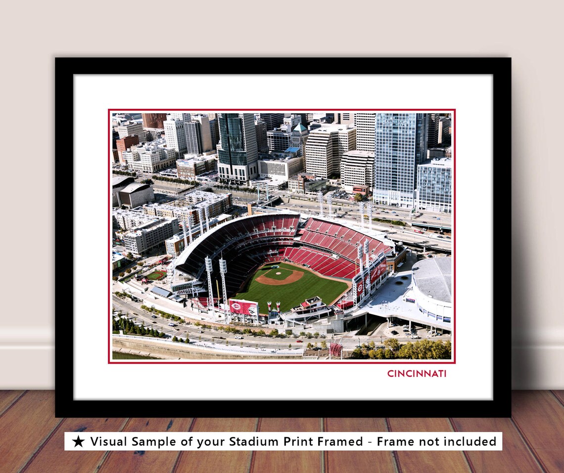GREAT AMERICAN Ball Park Photo Picture Poster CINCINNATI Reds - Etsy