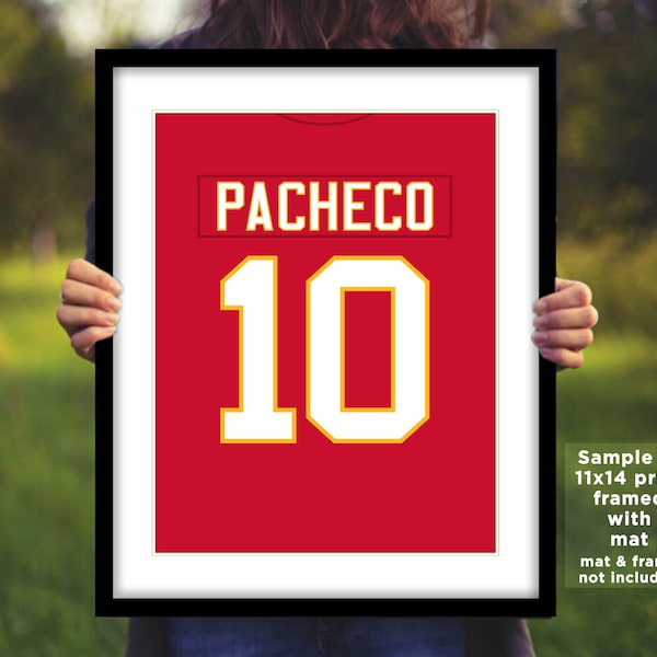 Kansas City Chiefs Pacheco Jersey - Etsy