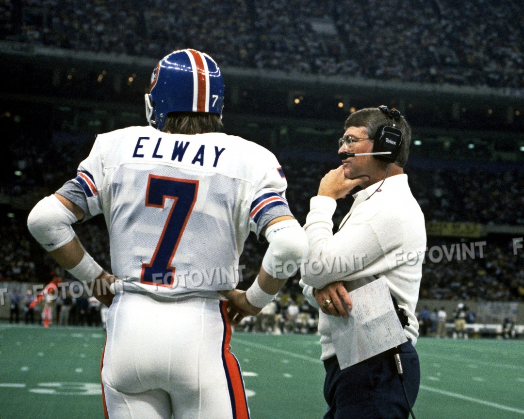 JOHN ELWAY & Dan Reeves Photo Picture DENVER Broncos Football Print in 8x10, 8.5x11, 11x14 or ...