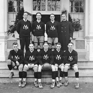 Vintage BASKETBALL Team Photo Picture 1920 CONGRESS HEIGHTS Yankees ...