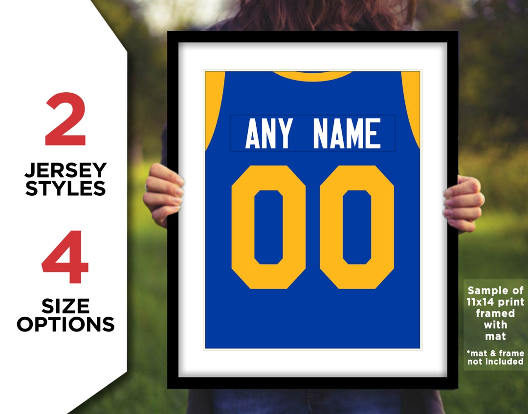 LOS ANGELES RAMS Throwback Jersey Photo Picture Print Any Custom Name ...