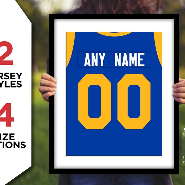 Los Angeles Rams Custom Jersey - Etsy