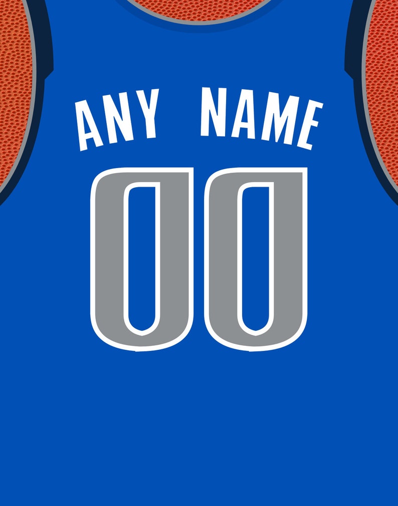 DALLAS MAVERICKS Jersey Photo Poster ANY Custom Name & Number - Etsy