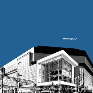 MINNESOTA TIMBERWOLVES Arena Photo Picture Target Center Basketball ...