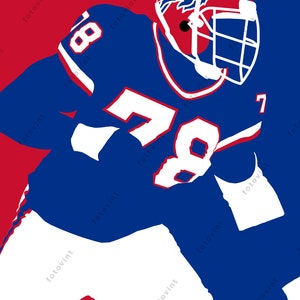 BRUCE SMITH Buffalo Bills Photo Picture FOOTBALL Sports Player Art ...