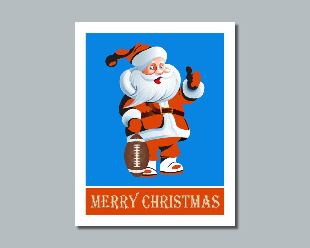 CINCINNATI BENGALS Style Football Christmas Santa Decoration Photo ...