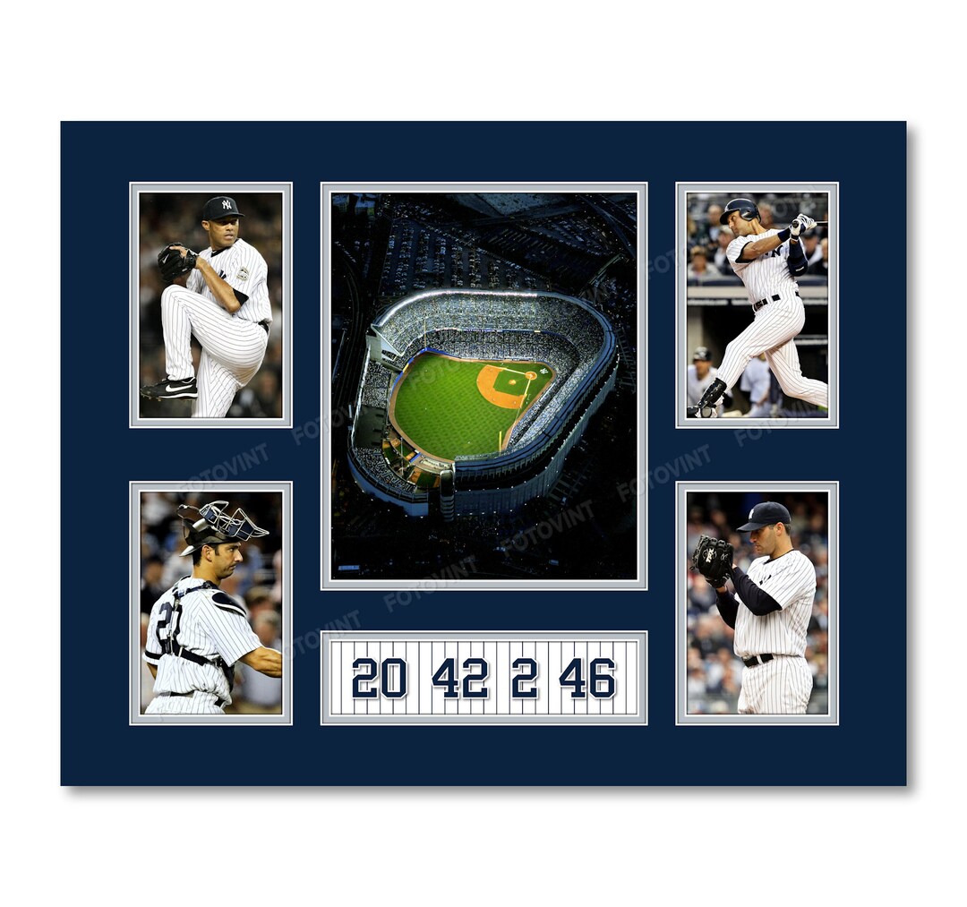 NEW YORK YANKEES Core Four Photo Collage Print - Derek Jeter Mariano ...