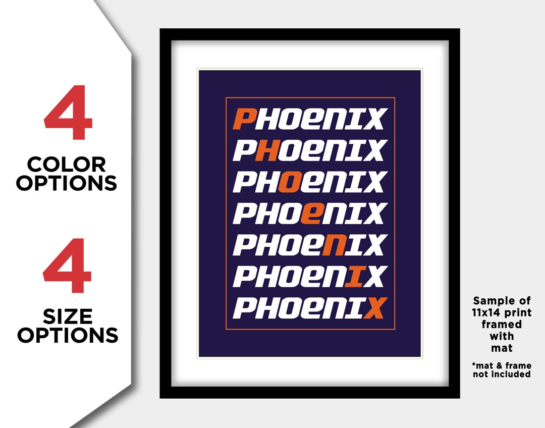 PHOENIX SUNS Photo Poster BASKETBALL Sports Letter Picture Print 8x10 ...
