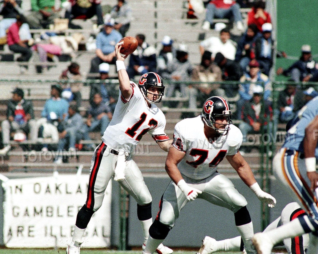 JIM KELLY USFL Photo Picture Houston Gamblers Football Photograph Print ...