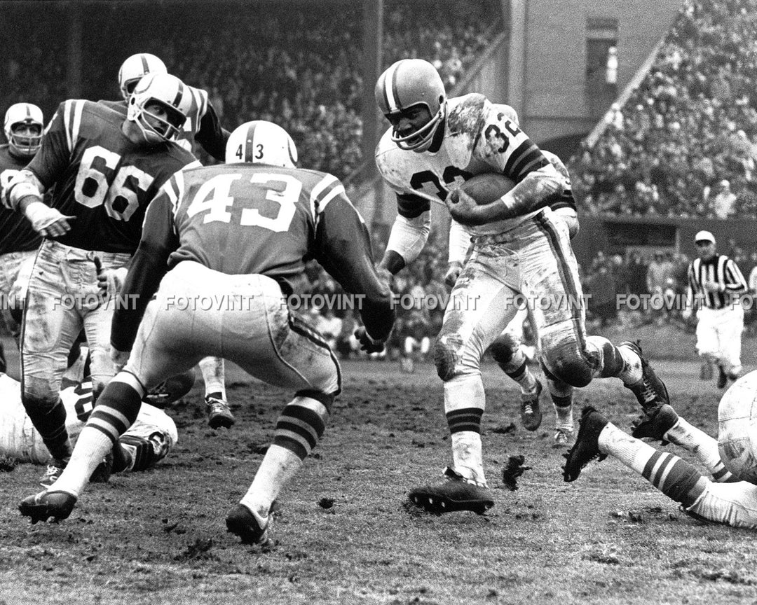 JIM BROWN Photo Picture CLEVELAND Browns Football Vintage Photograph ...