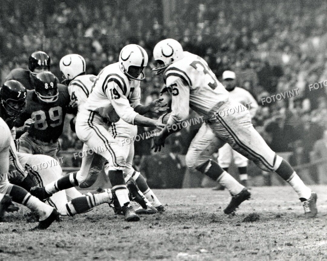 Johnny UNITAS & Alan AMECHE Photo Picture BALTIMORE Colts Vintage ...