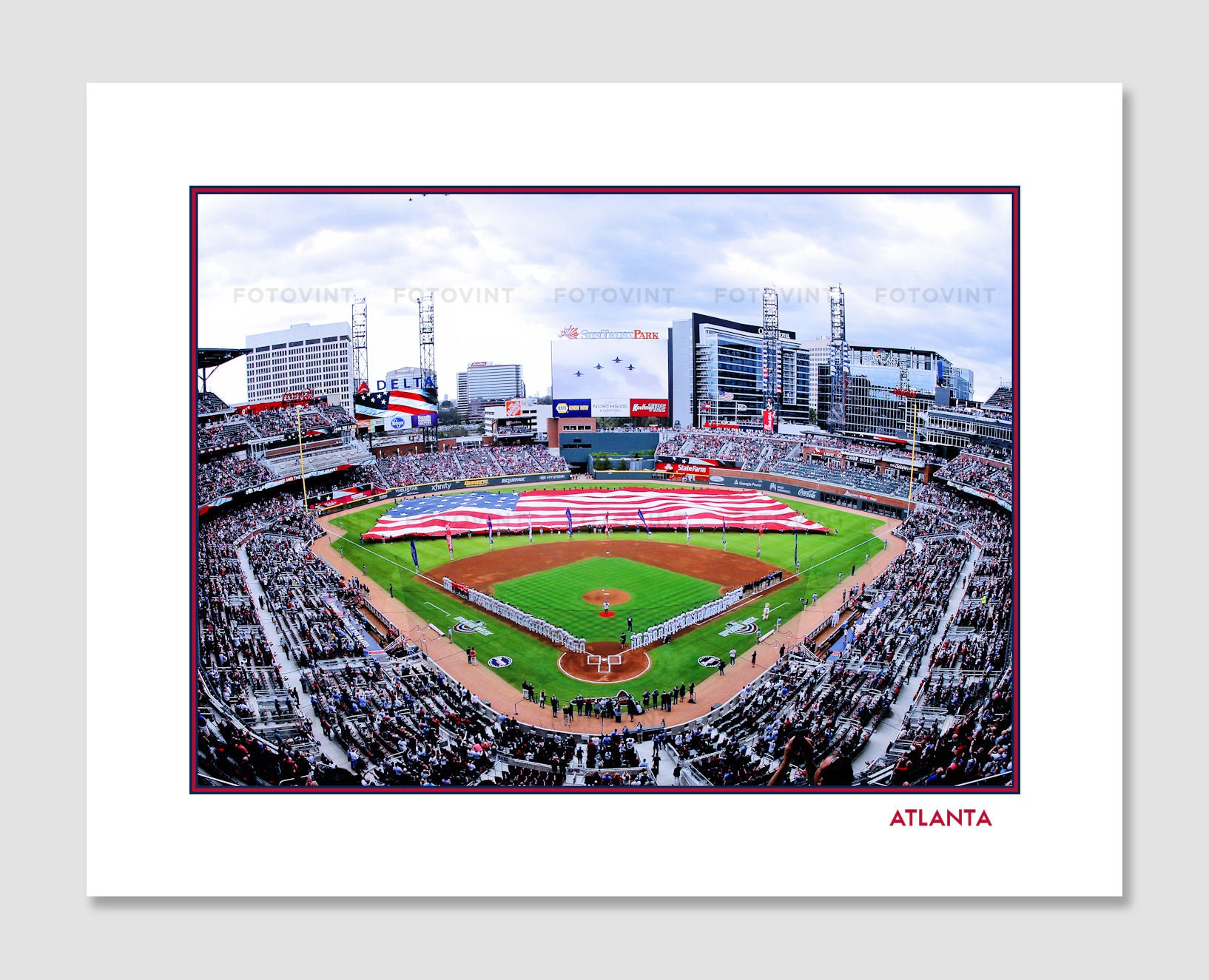 ATLANTA BRAVES Photo Poster TRUIST Park Baseball Stadium - Etsy