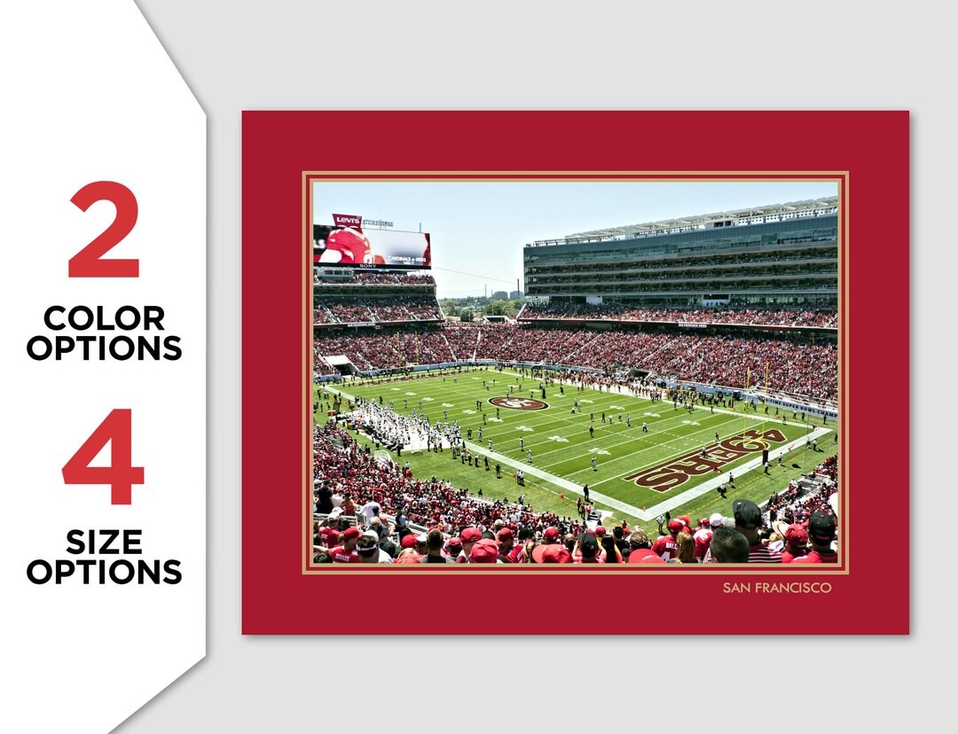SAN FRANCISCO 49ers Stadium Photo Picture LEVI'S Football Caption Print ...