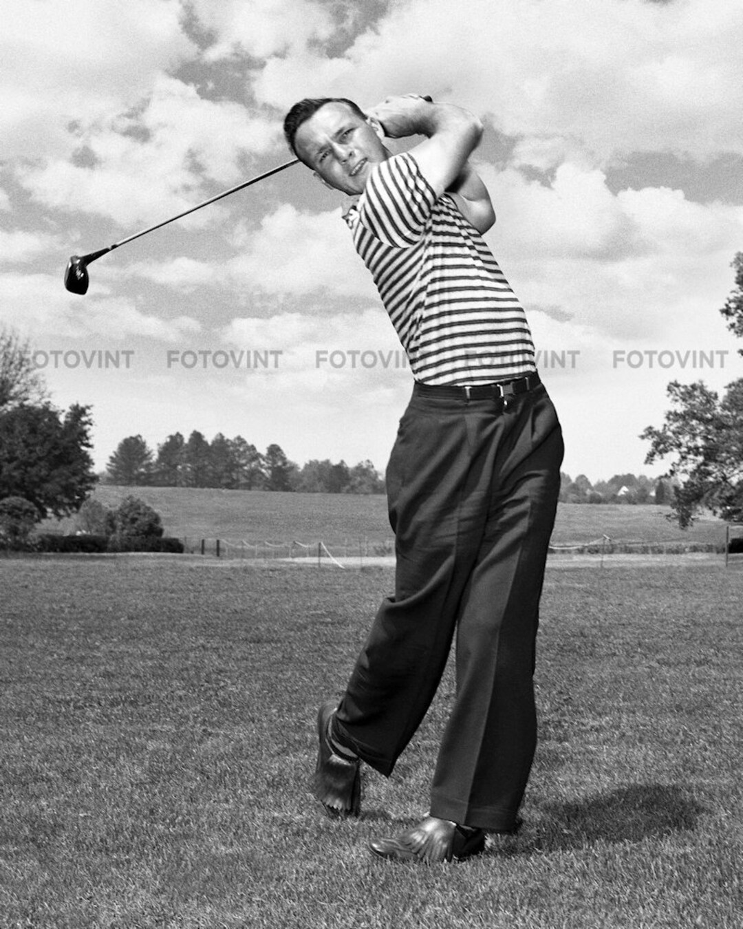 ARNOLD PALMER Golf Photo Picture 1956 Masters Augusta Vintage ...