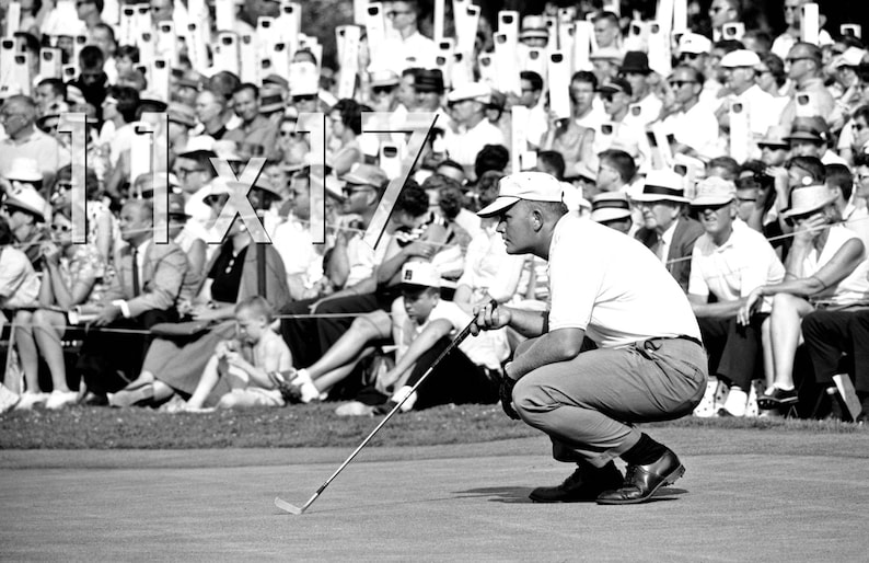 JACK NICKLAUS Photo Picture 1962 US Open Golf Oakmont Photograph Print ...