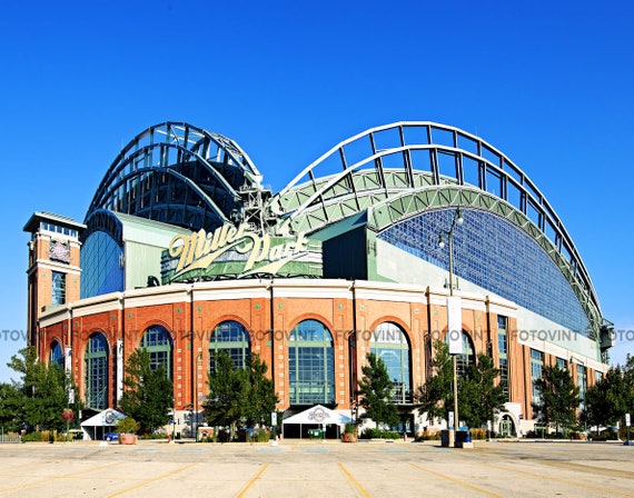 Miller Park MILWAUKEE BREWERS Photo Picture BASEBALL Stadium | Etsy