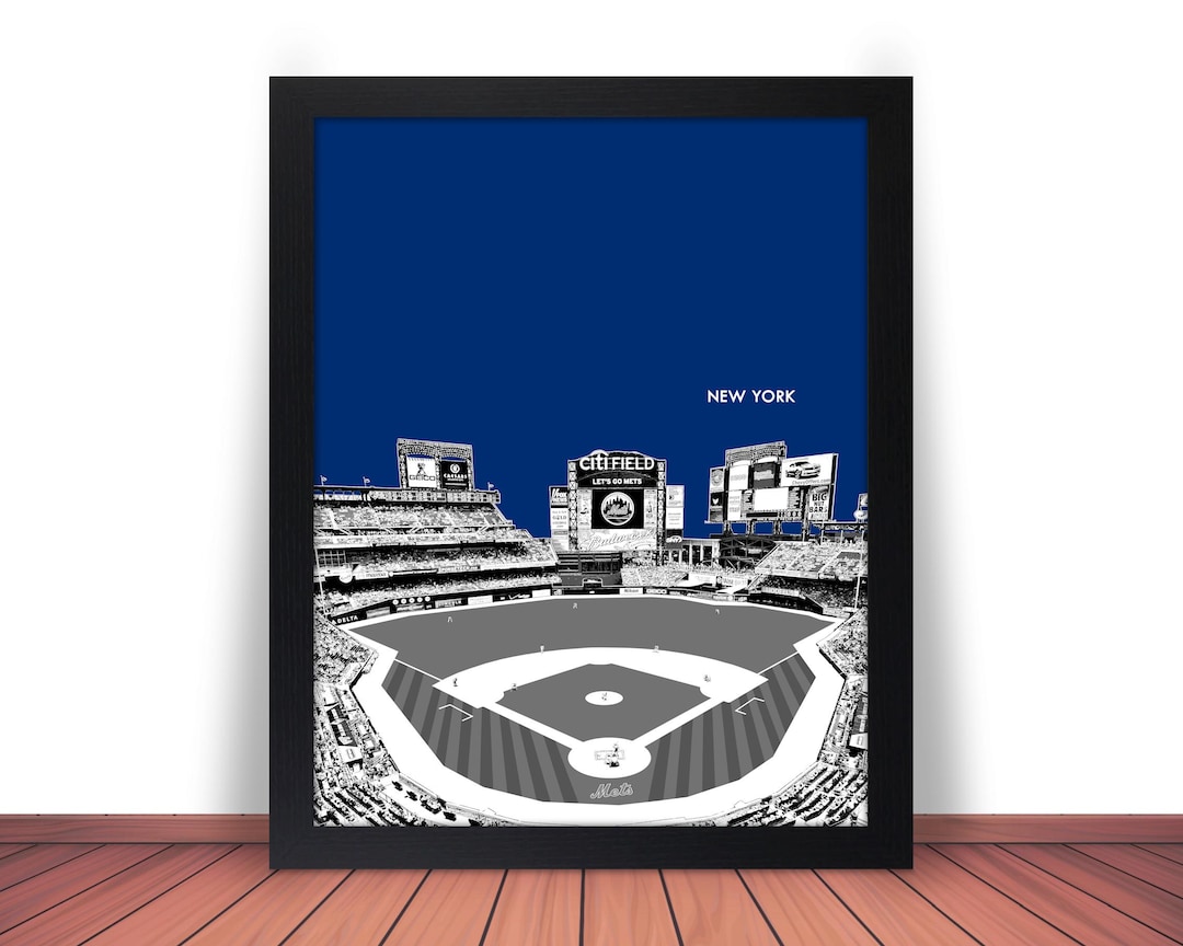 Framed NEW YORK METS Citi Field Photo Picture Baseball Stadium City ...