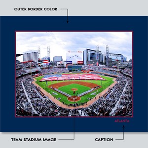 ATLANTA BRAVES Photo Poster TRUIST Park Baseball Stadium Caption ...