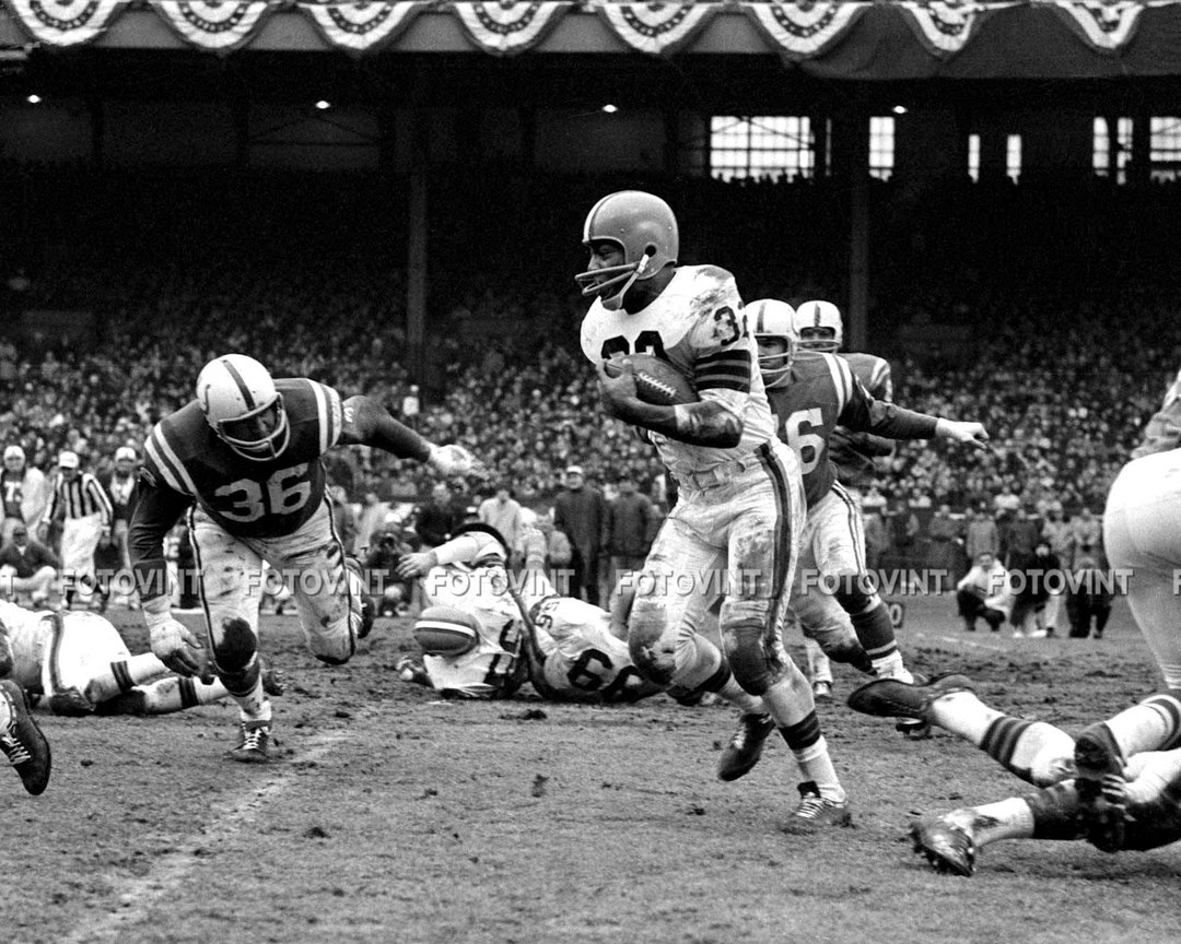 JIM BROWN Photo Picture CLEVELAND Browns Football Vintage Photograph ...