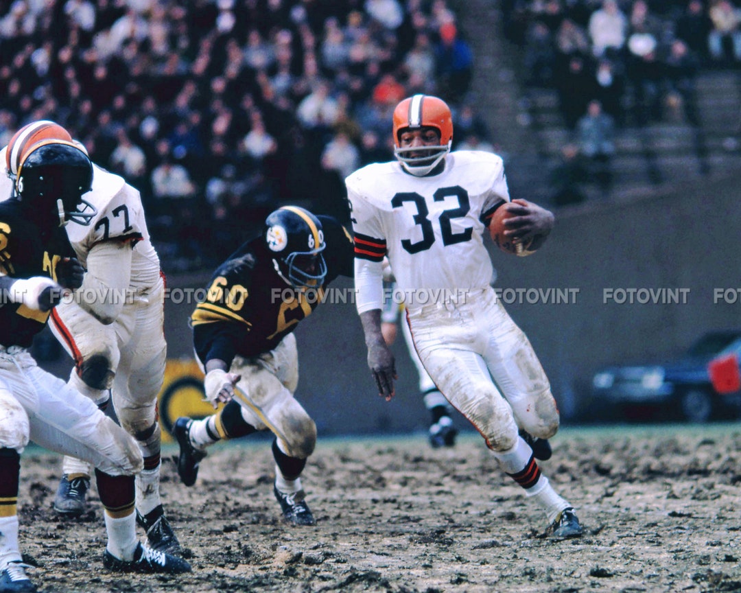 JIM BROWN Photo Picture CLEVELAND Browns Football Vintage Photograph ...