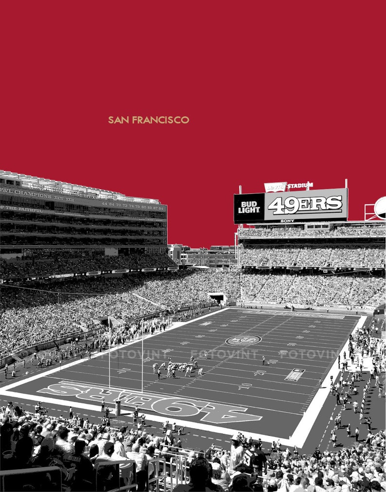 San Francisco 49ers LEVI'S STADIUM Photo Poster Football - Etsy