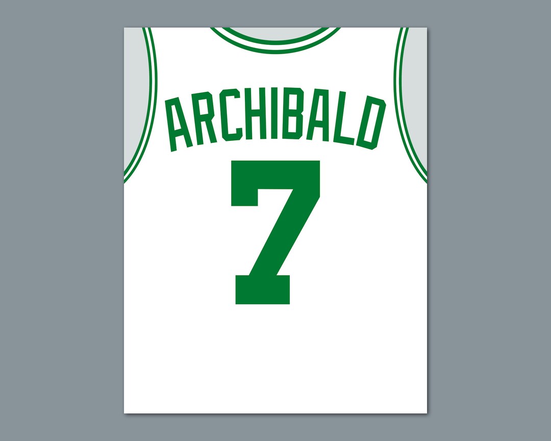 NATE ARCHIBALD Photo Picture BOSTON Celtics Basketball Name & Number ...