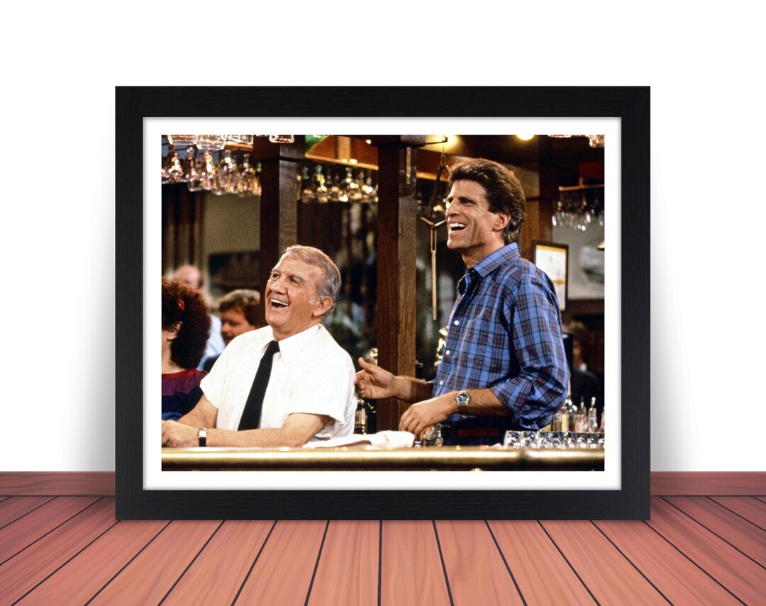 Framed "cheers" SAM & COACH Photo Picture (ted Danson, Nicholas ...