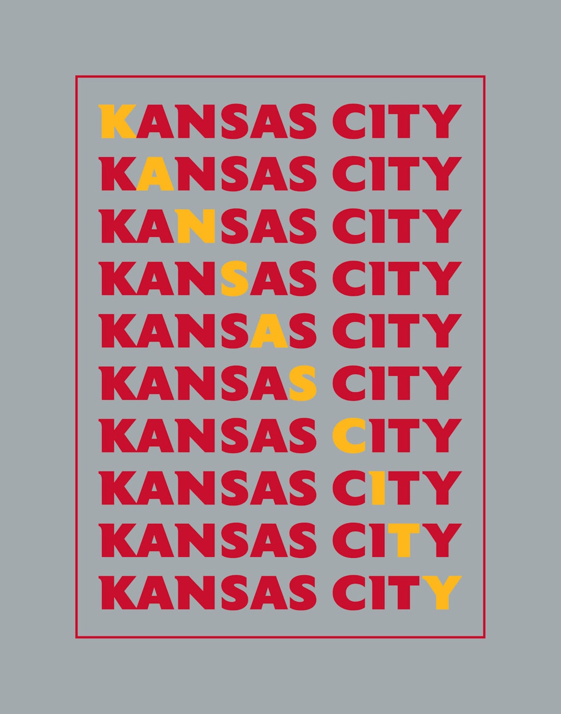 KANSAS CITY CHIEFS Photo Picture Football Team Letter Print - Etsy