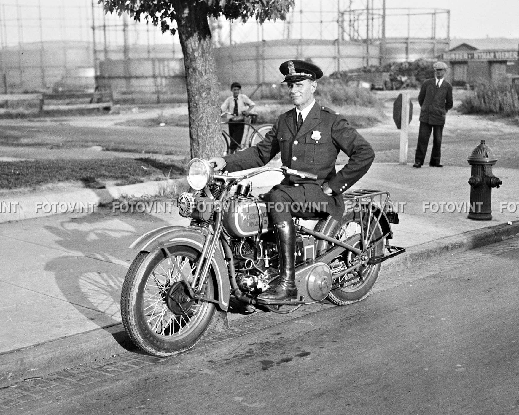 1932 Motorcycle POLICE OFFICER Harley Photo Picture Washington DCPD ...
