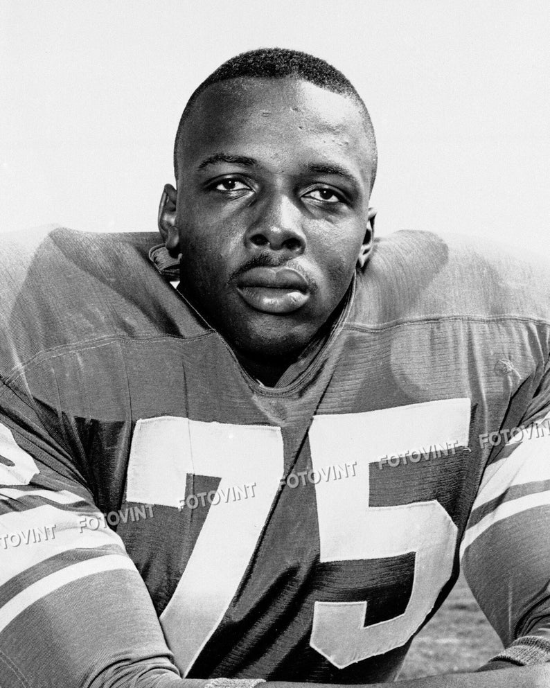 DEACON JONES Photo Picture Los Angeles RAMS Vintage Football Photograph ...