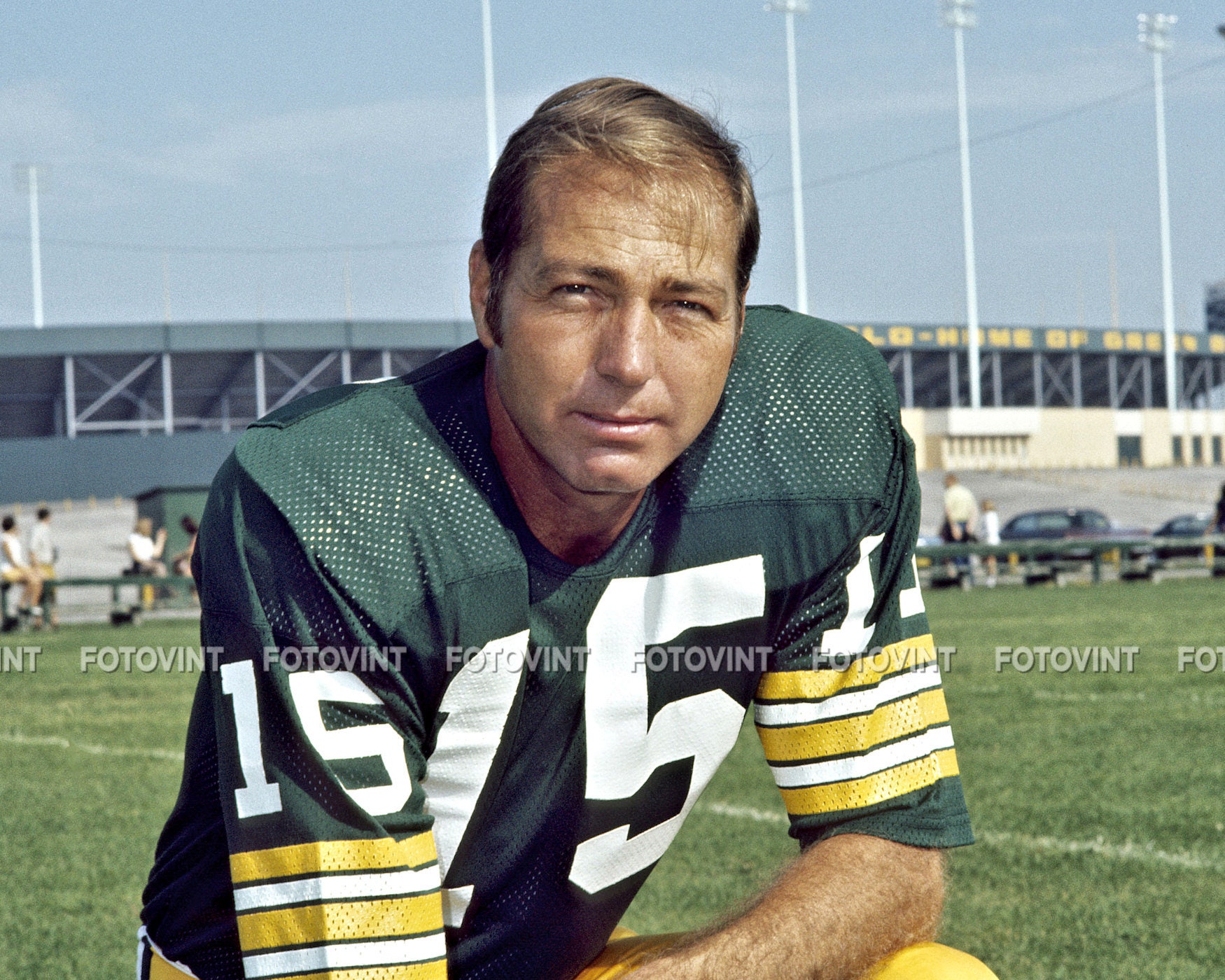 Bart Starr GREEN BAY PACKERS Photo Picture Lambeau Field Legend Vintage Football Photograph ...