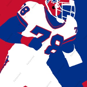 BRUCE SMITH Buffalo Bills Photo Picture FOOTBALL Sports Player Art ...