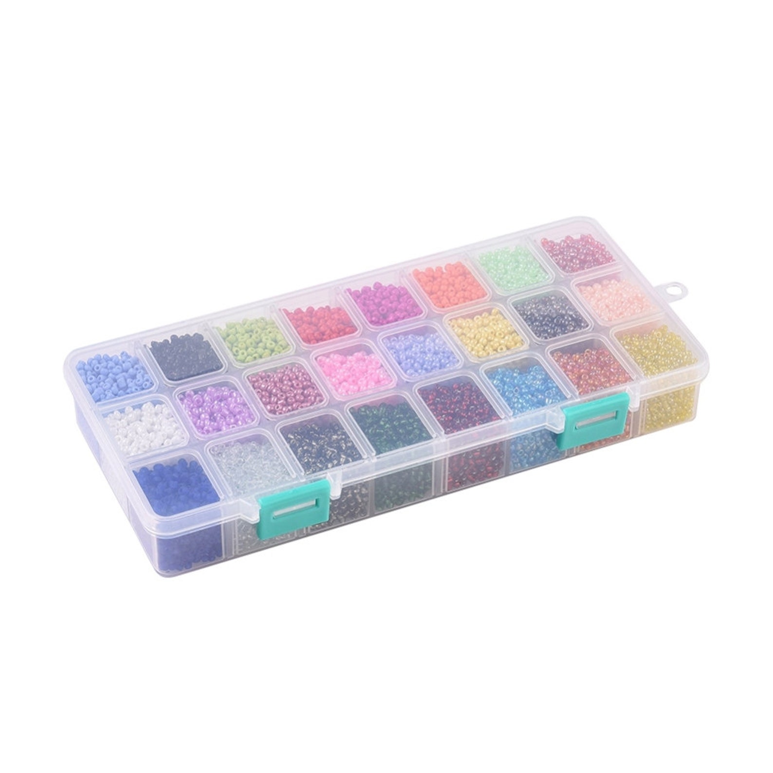 24 Colors Glass Seed Bead Kit, Size 8/0, 3mm, About 15,000pcs/box ...