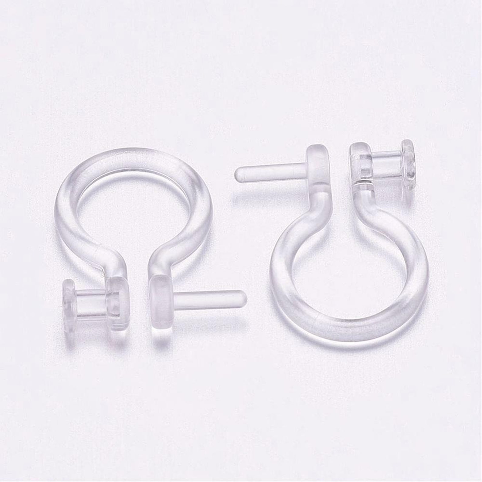 5, 10, 15 Pairs Plastic Earring Converters, Hypoallergenic, Change ...