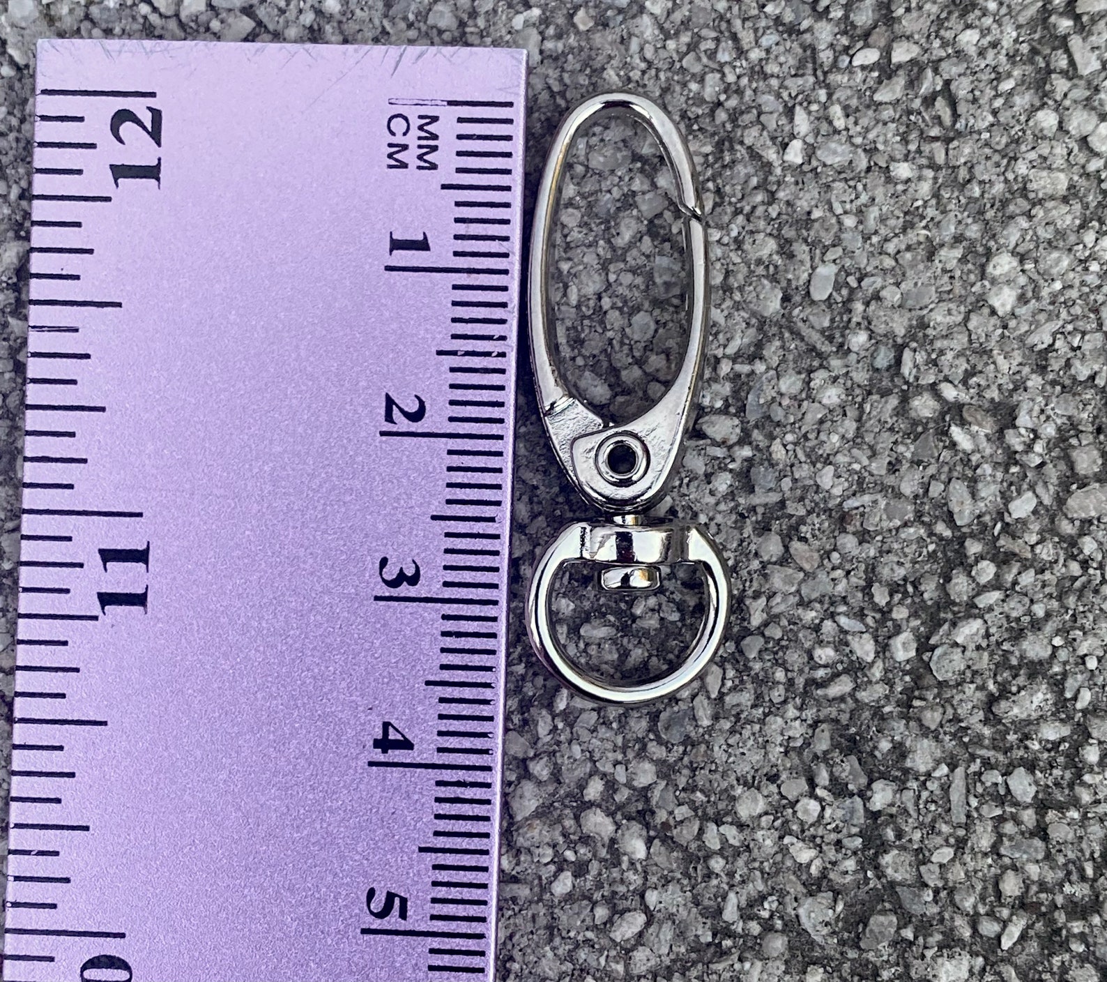 5 or 10 Oval Iron Swivel Keychain Clasps, Spring Clasps, Platinum or ...