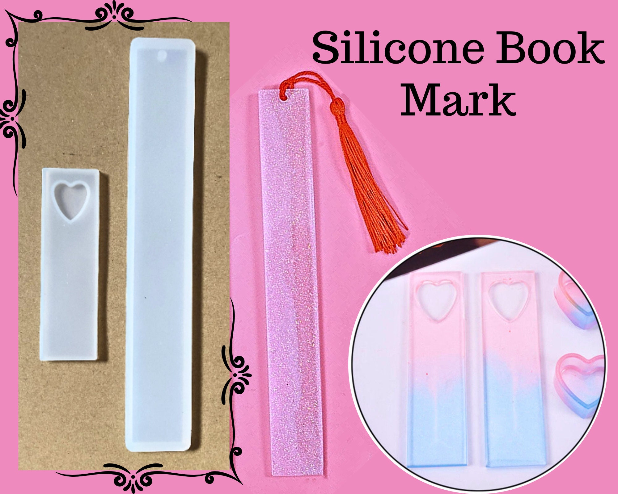 Bookmark Silicone Mold, Long Rectangle Bookmark, Small Bookmark With ...