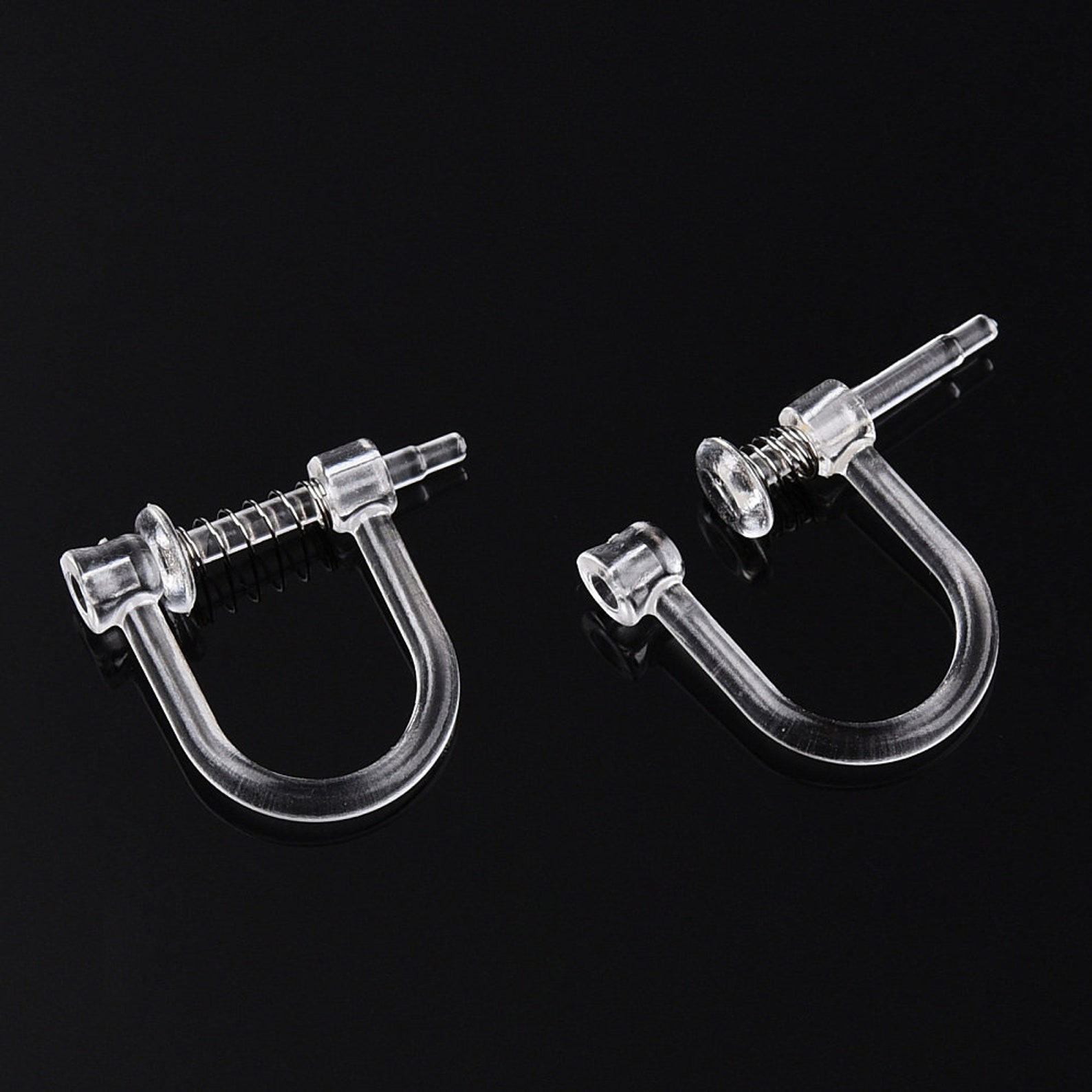 5, 10, 15 Pairs Plastic Earring Converters, Hypoallergenic, Change ...